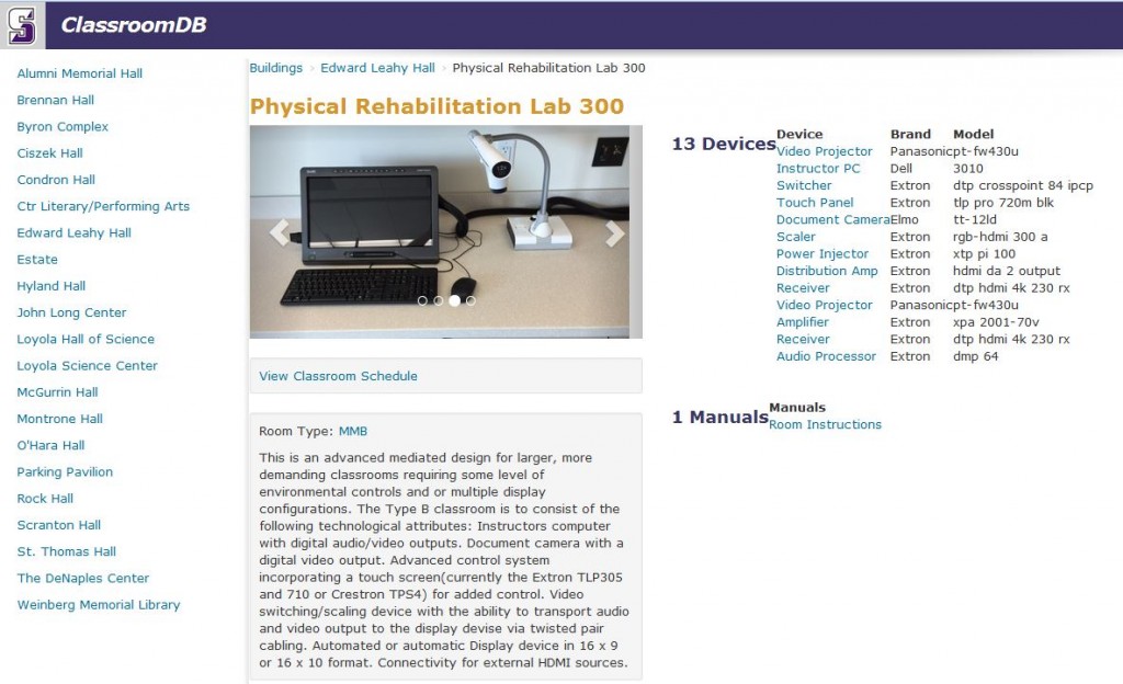 classroom database | IT Matters