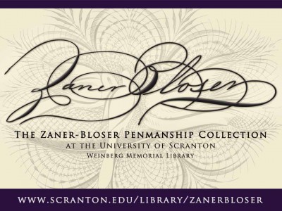 Zaner-Bloser Collection logo and digital signage – UofSLibrary News