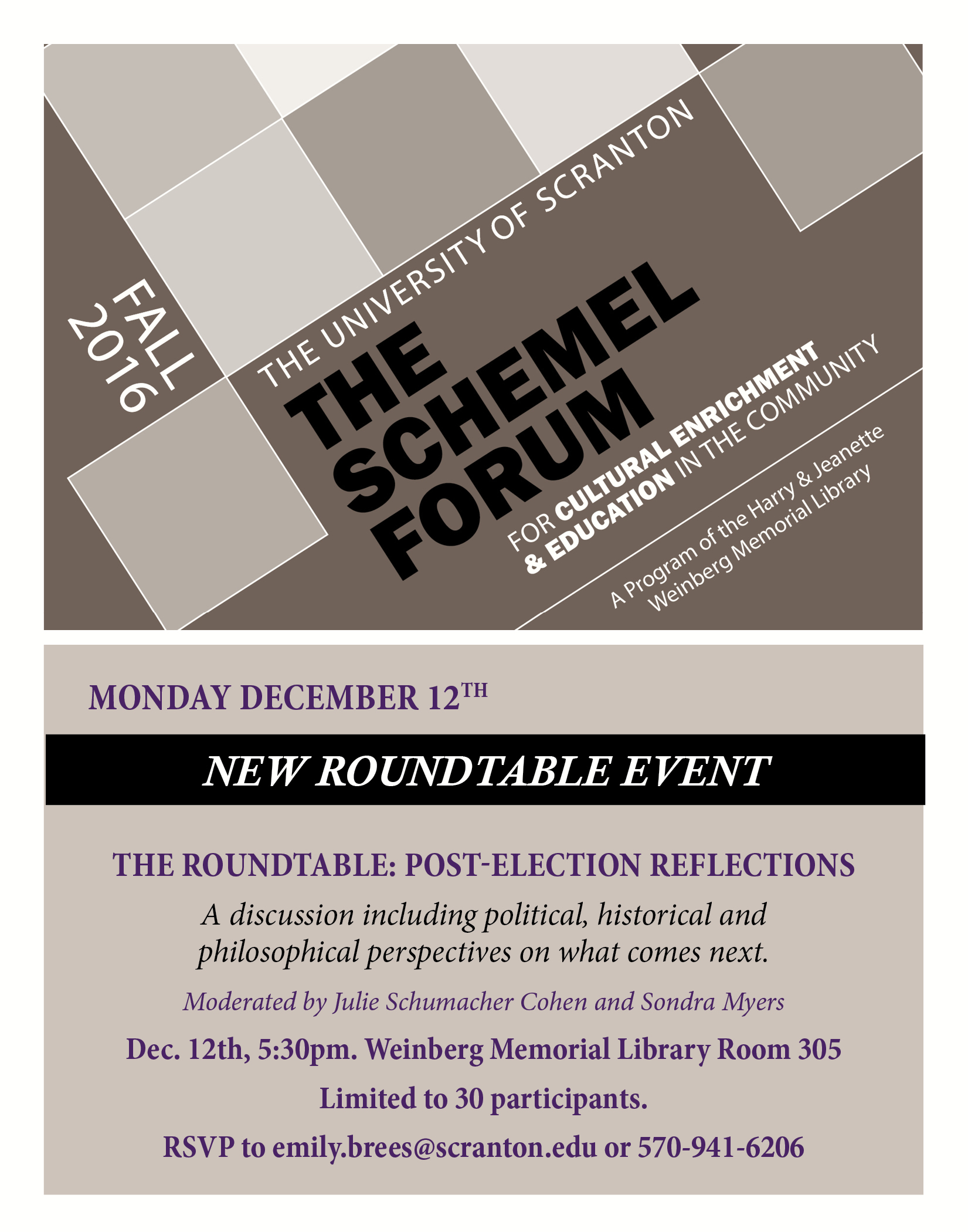 Roundtable: Post-Election Reflections – UofSLibrary News