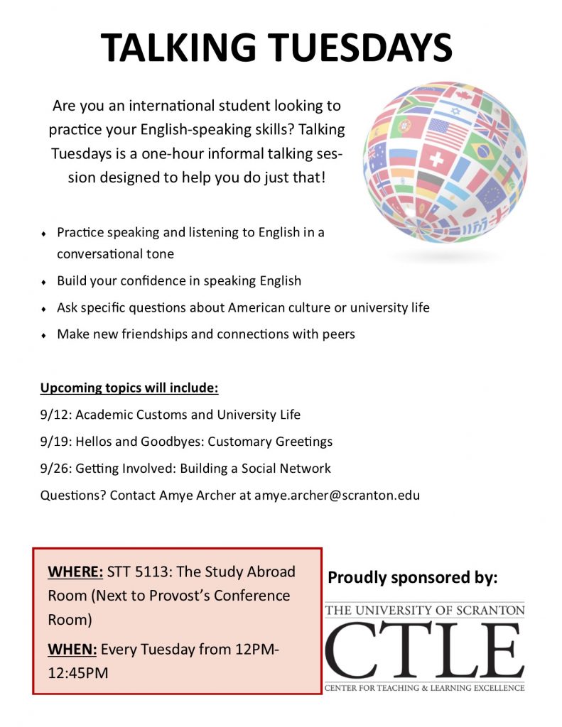 Talking Tuesdays – UofSLibrary News