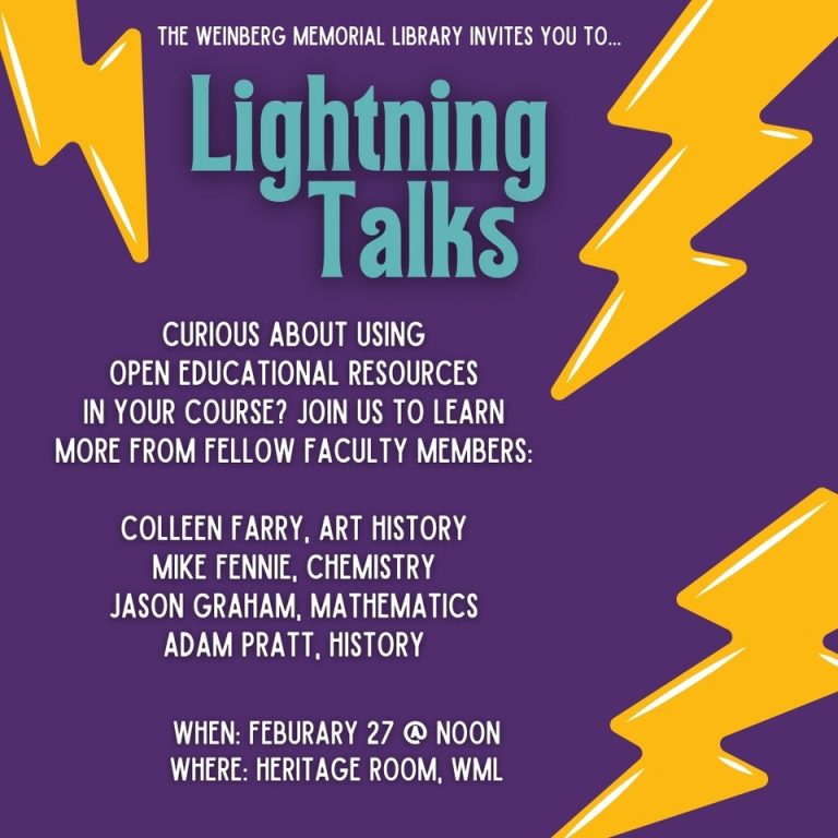 Lightning Talks: Open Educational Resources – UofSLibrary News